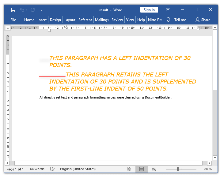 Use DocumentBuilder to inserting a Paragraph